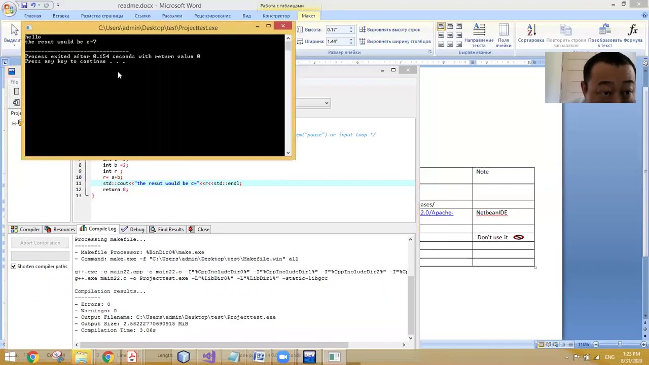 Using Dev Ide Tool To Develop C Programming For Beginner Youtube