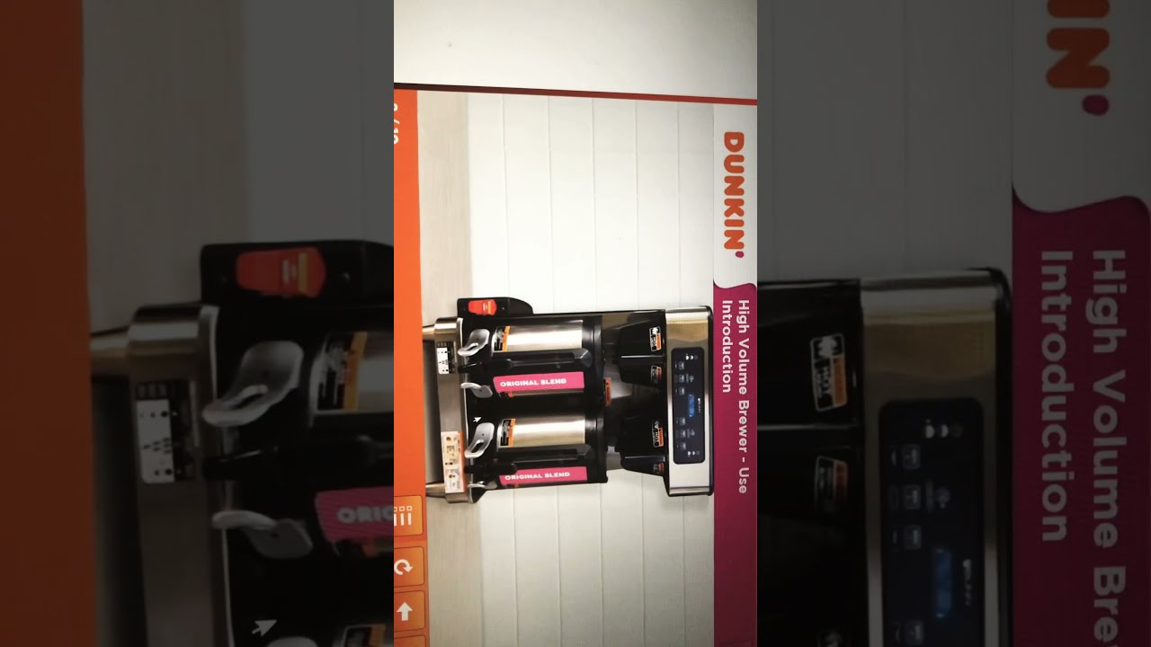 How To Brew Coffee In Dunkin Donuts By Using High Volume Brewer