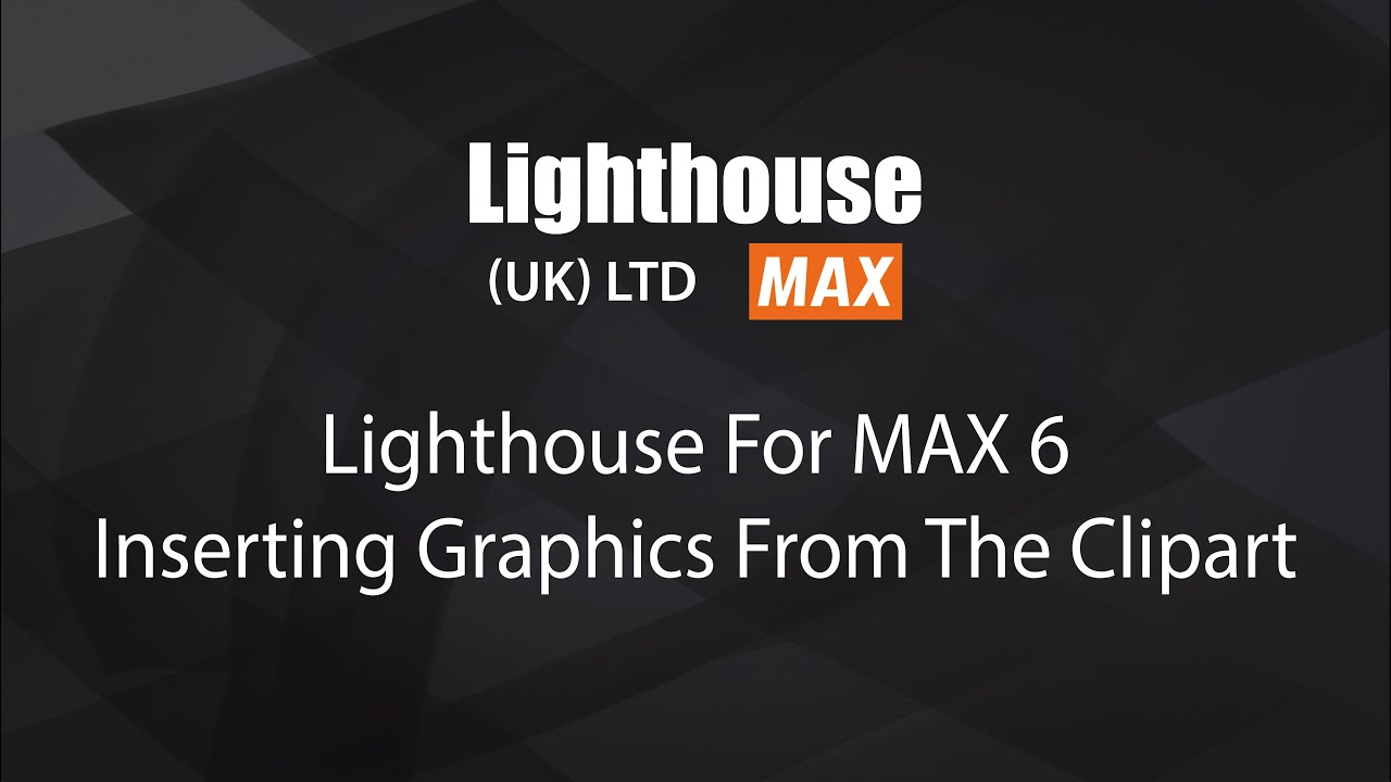 Lighthouse Cpm 100 Inserting Graphics From The Clipart Youtube