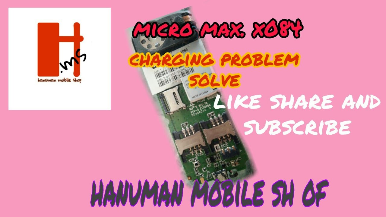 How To Repaire Charging Problem On Micromax X084 Youtube