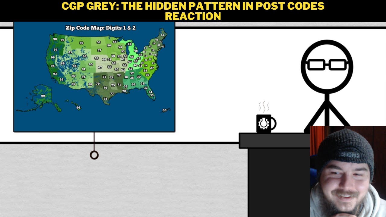 Cgp Grey The Hidden Pattern In Post Codes Reaction Youtube