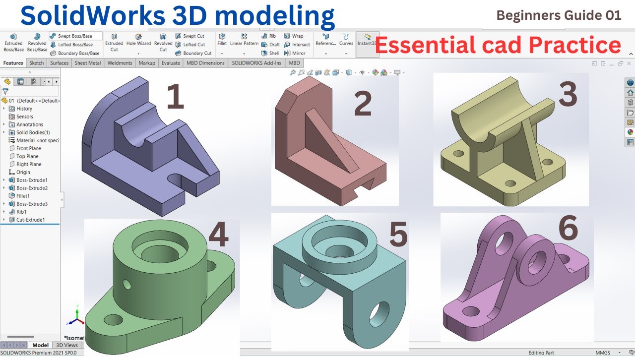 The Ultimate Solidworks Tutorial Series Learn 3d Modeling Fast Youtube