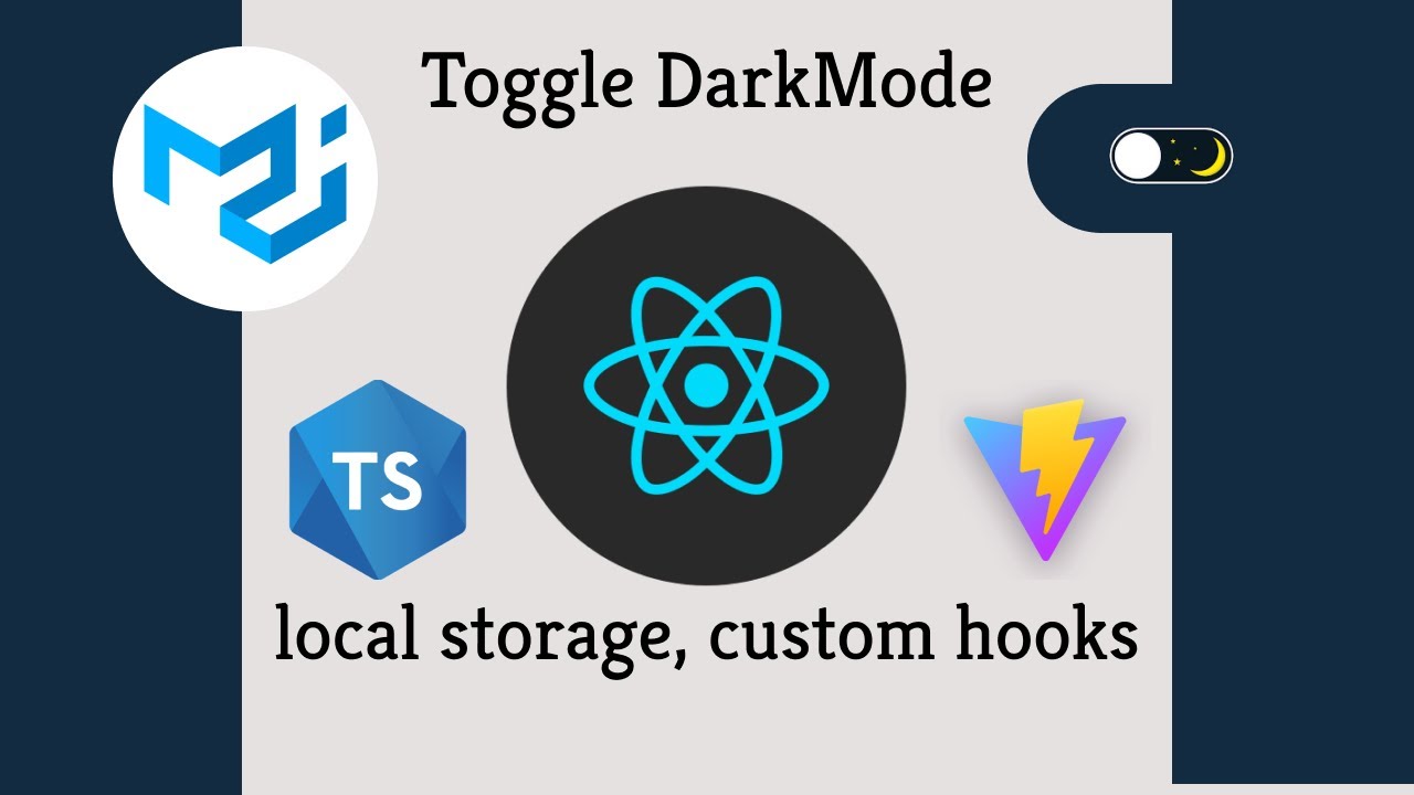 React Dark Light Mode Material Ui Custom Hooks Local Storage
