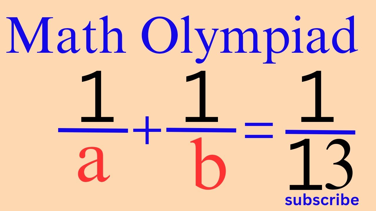 Math Olympiad Problem Can You Solve Youtube