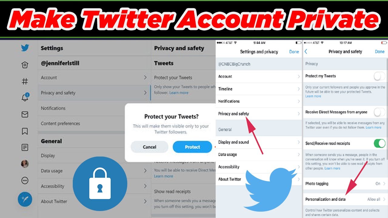 Guide How To Make Twitter Account Private Very Easily Quickly Youtube