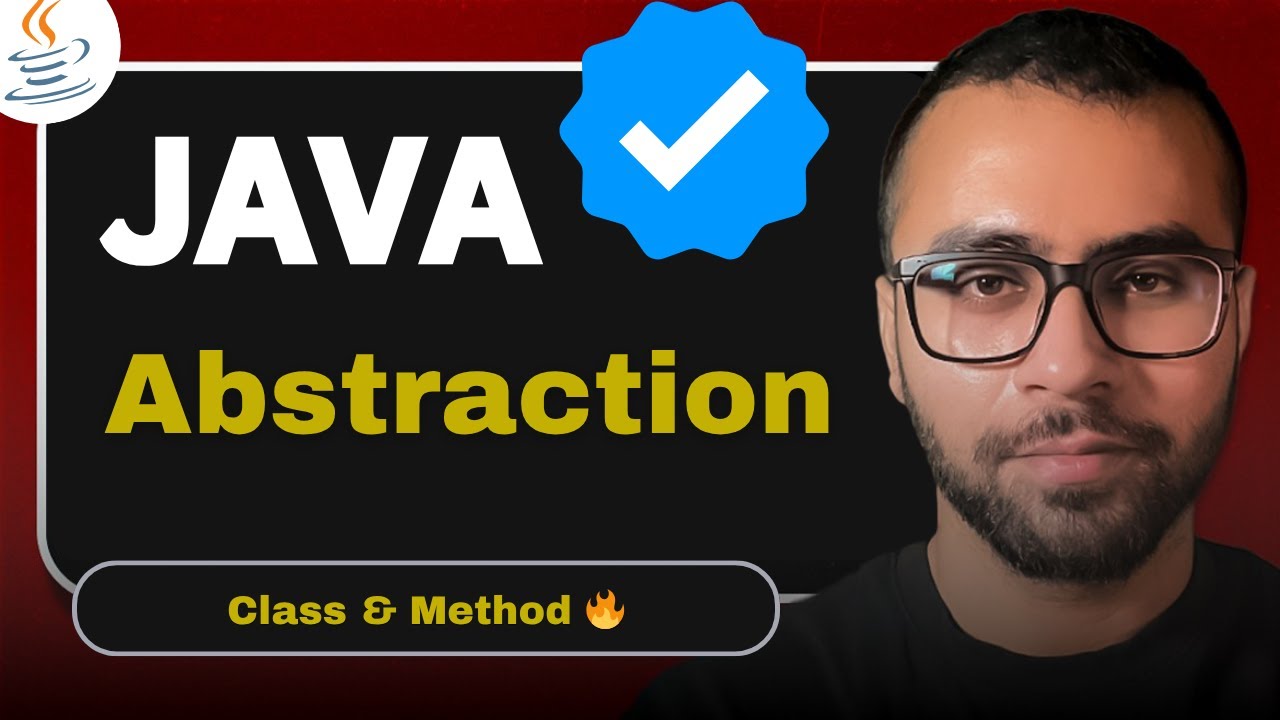 Abstraction In Java Abstract Class Abstract Method Youtube