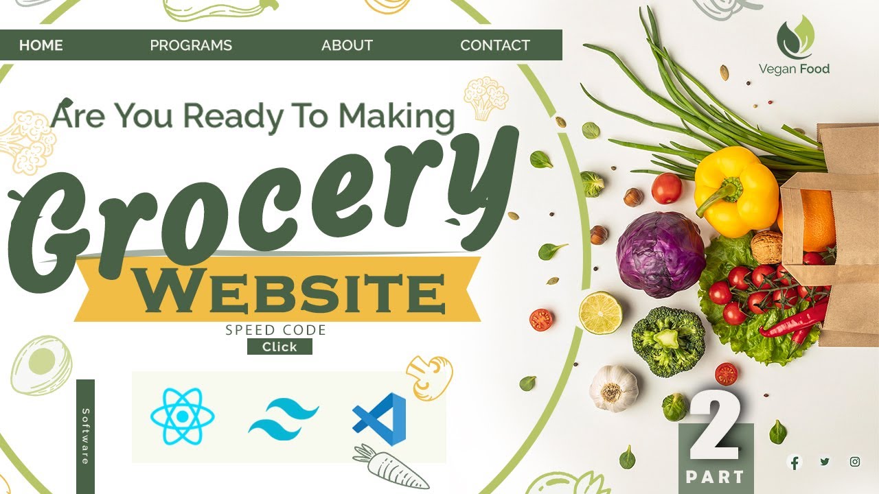 Build A Fast And Responsive Animated Organic Grocery Landing Page With