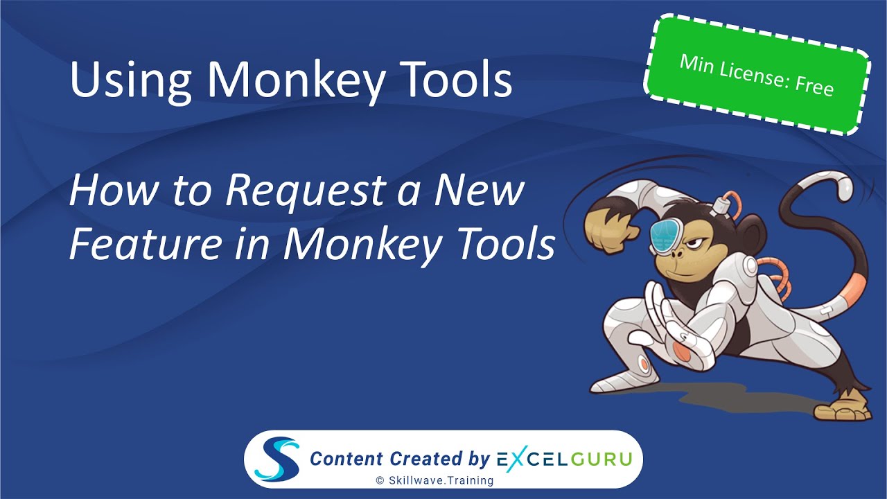 Using Monkey Tools How To Request A New Monkey Tools Feature Youtube