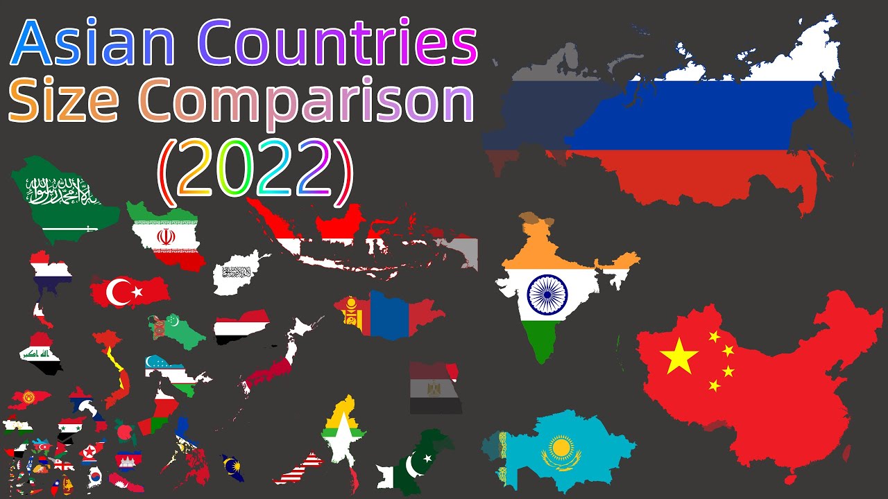 Asian Countries Size Comparison 2022 Youtube