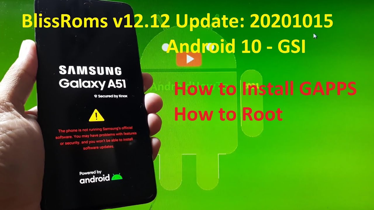 Blissroms V12 12 Android 10 For Samsung Galaxy A51 Youtube