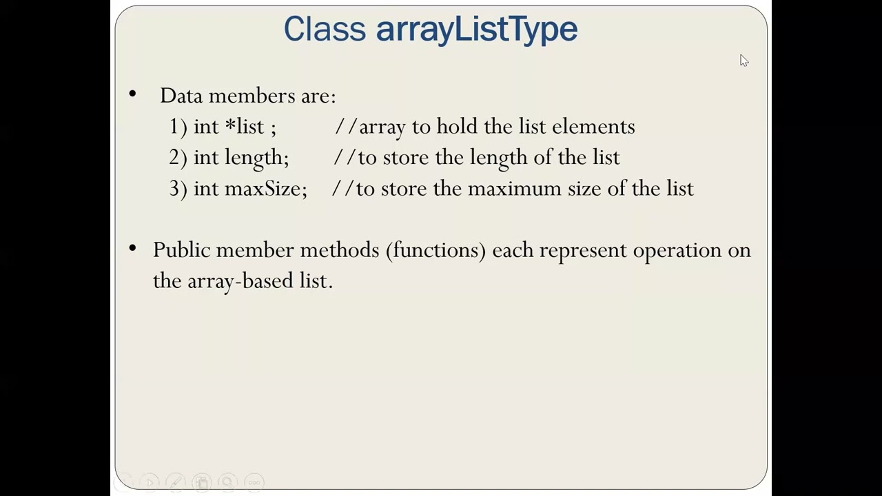 04 Array Based Lists 3 Youtube
