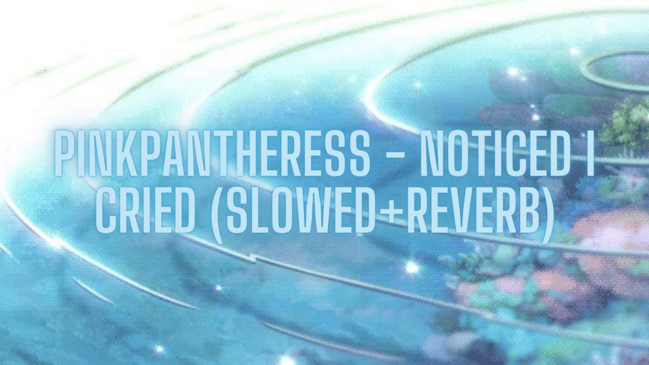 Pinkpantheress Noticed I Cried Slowed Reverb Youtube