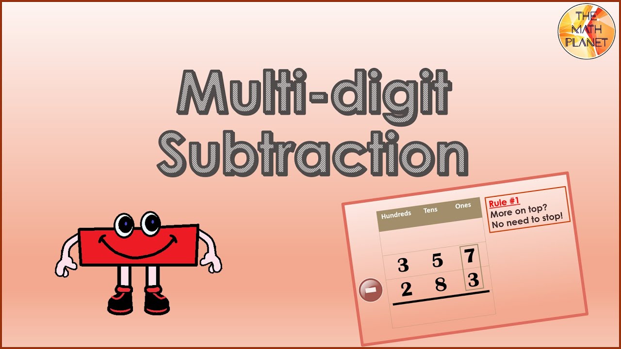 Subtraction With Regrouping Multi Digit Subtraction Grade 2 Youtube