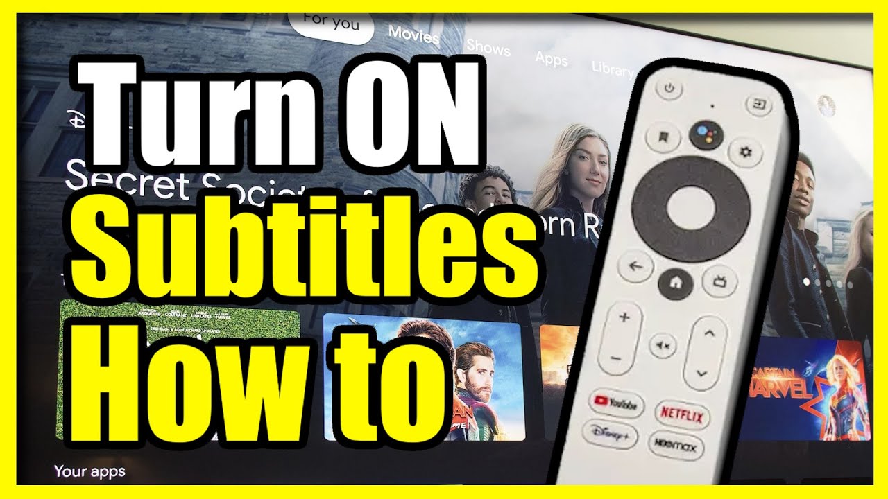 How To Turn On Closed Captions Or Subtitles Onn 4k Streaming Box