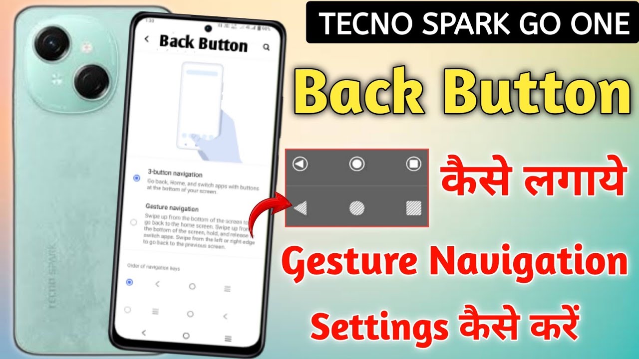 Tecno Spark Go 1 5g Back Button Settings Tecno Spark Go 1 Back Button