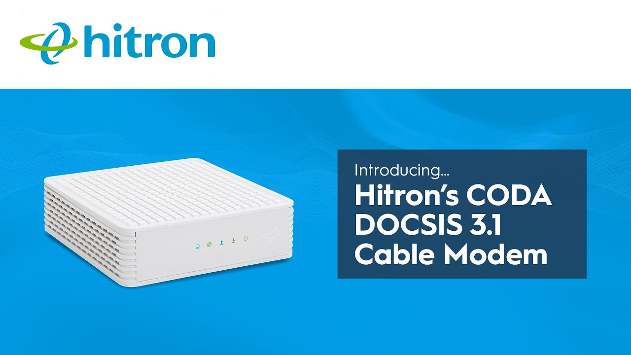 Introducing The Coda Docsis 3 1 Modem From Hitron Youtube