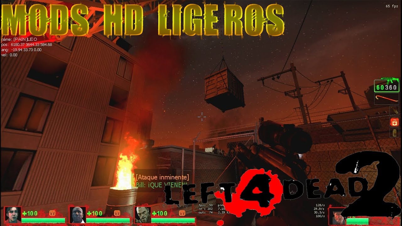 Un Pack De Mods Hd 4k Ligero Para Left 4 Dead 2 Youtube