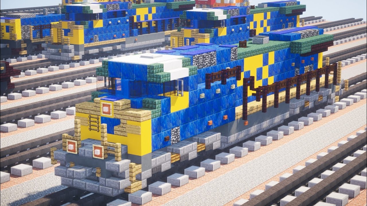 Minecraft Csx Ac4400cw Yn3 Train Tutorial Youtube