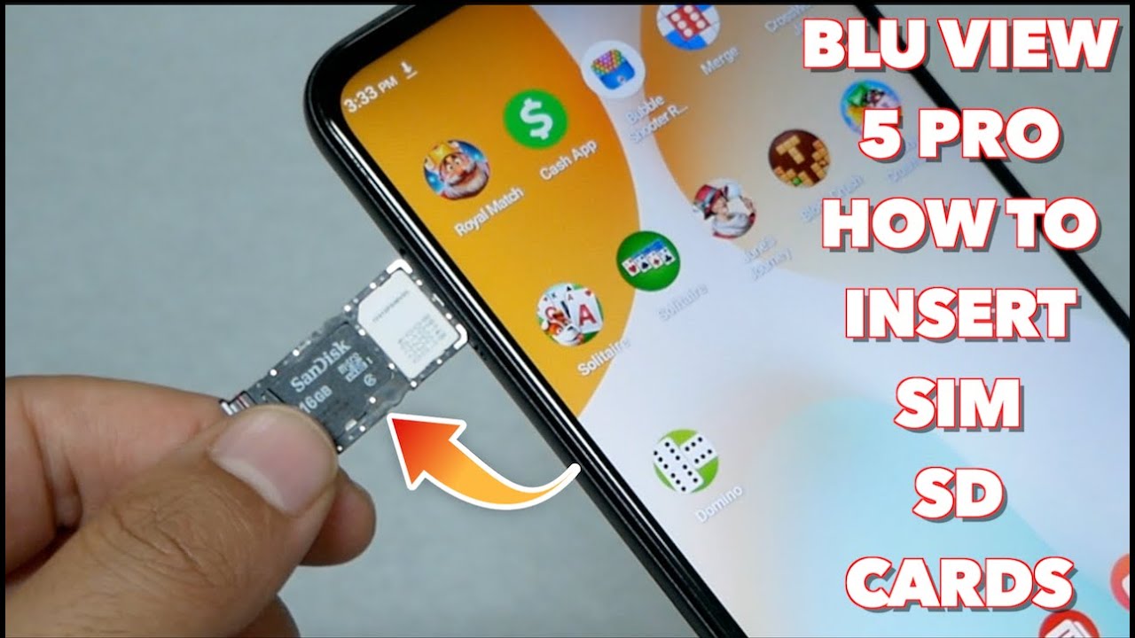 Blu View 5 Pro How To Insert Sim Sd Cards Full Tutorial Youtube