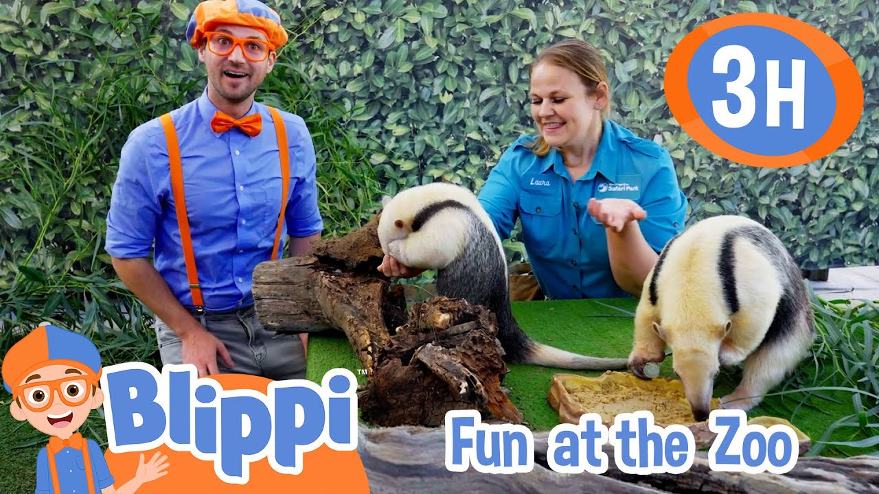 Learning About Fun Cool Zoo Animals More Blippi And Meekah Best