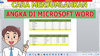 Tambahkan Angka Di Kolom Di Tabel Word Sisipkan Rumus Untuk ...