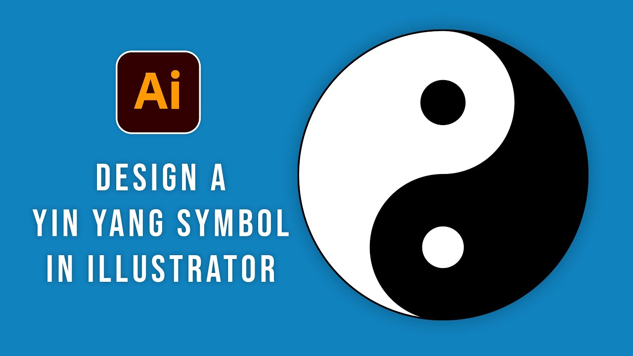 How To Design A Yin Yang Symbol In Adobe Illustrator Youtube