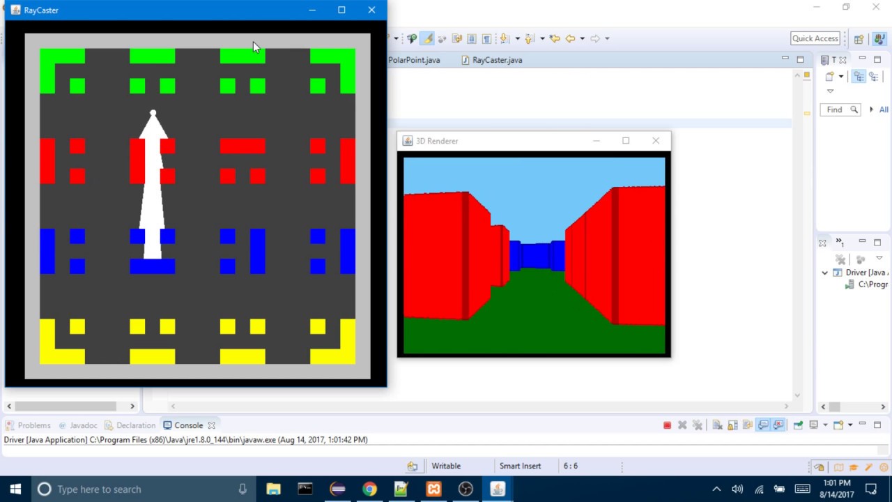 Java Raycast Engine Demo Youtube