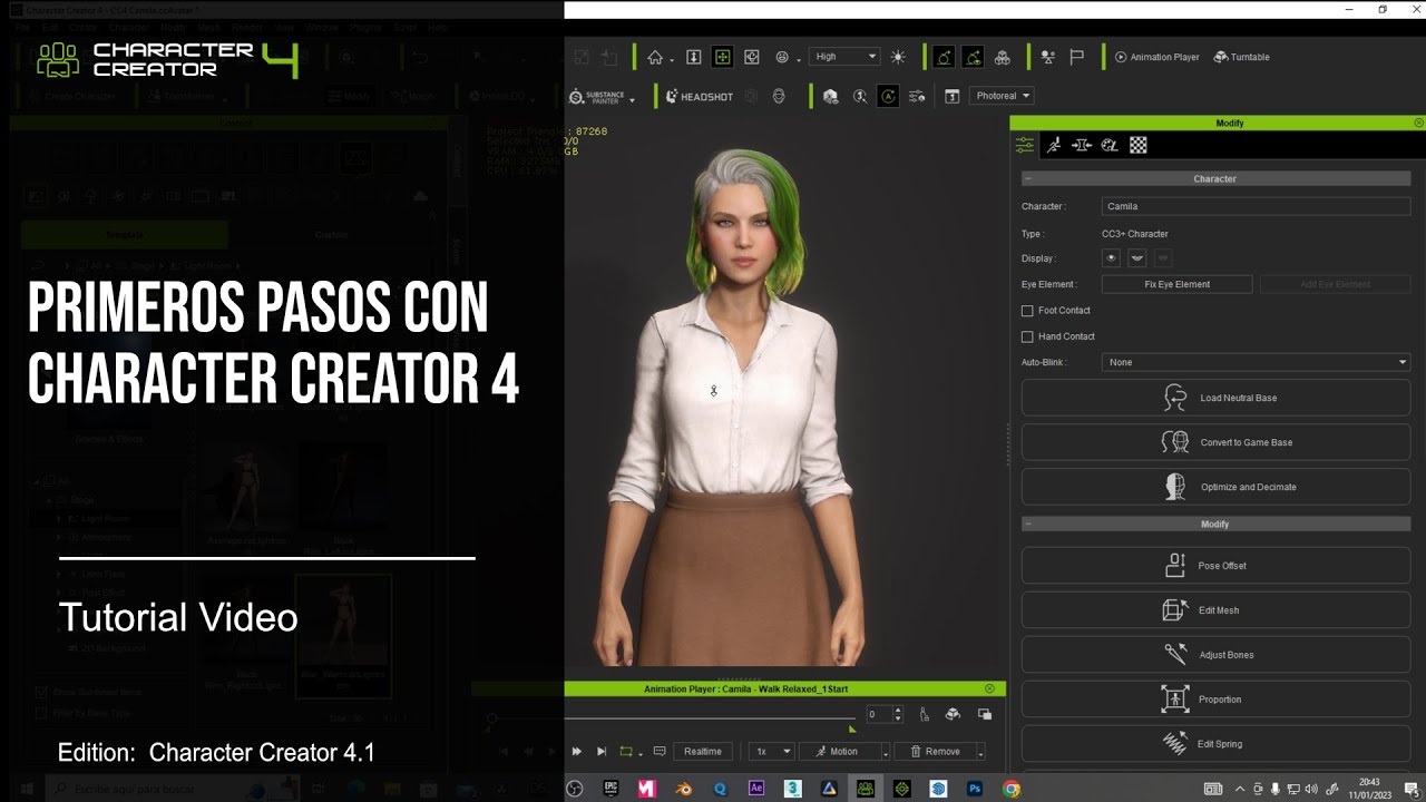 Tutorial De Character Creator 4 Primeros Pasos Con Character Creator 4