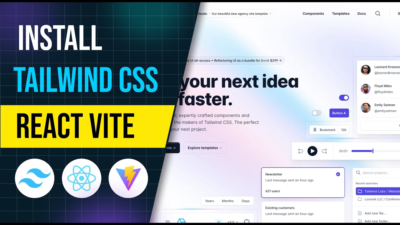 Install Tailwind Css To React Vite Project Adding Tailwind Css