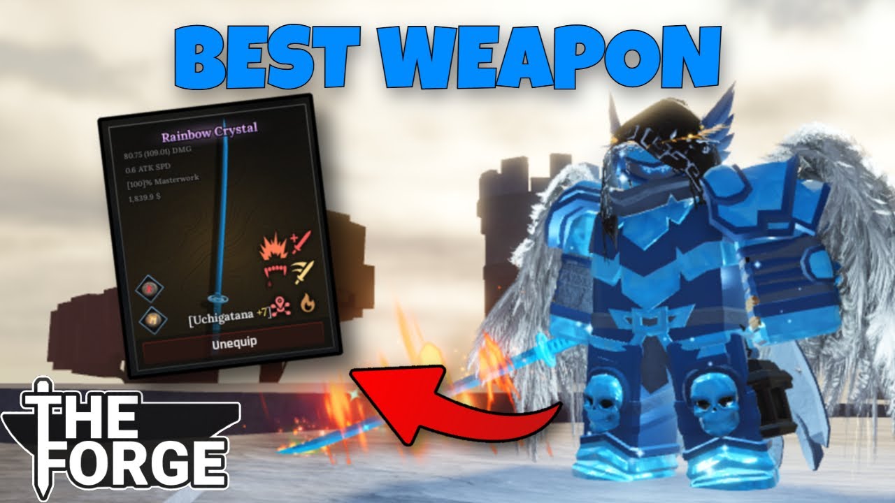 How To Make The Best Katana In The Forge Roblox Youtube