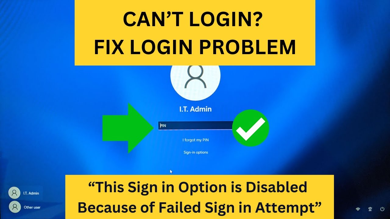 Solved How To Fix Windows 11 Login Problems Youtube