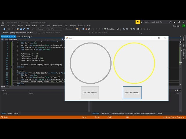 How To Draw An Ellipse In Visual Basic