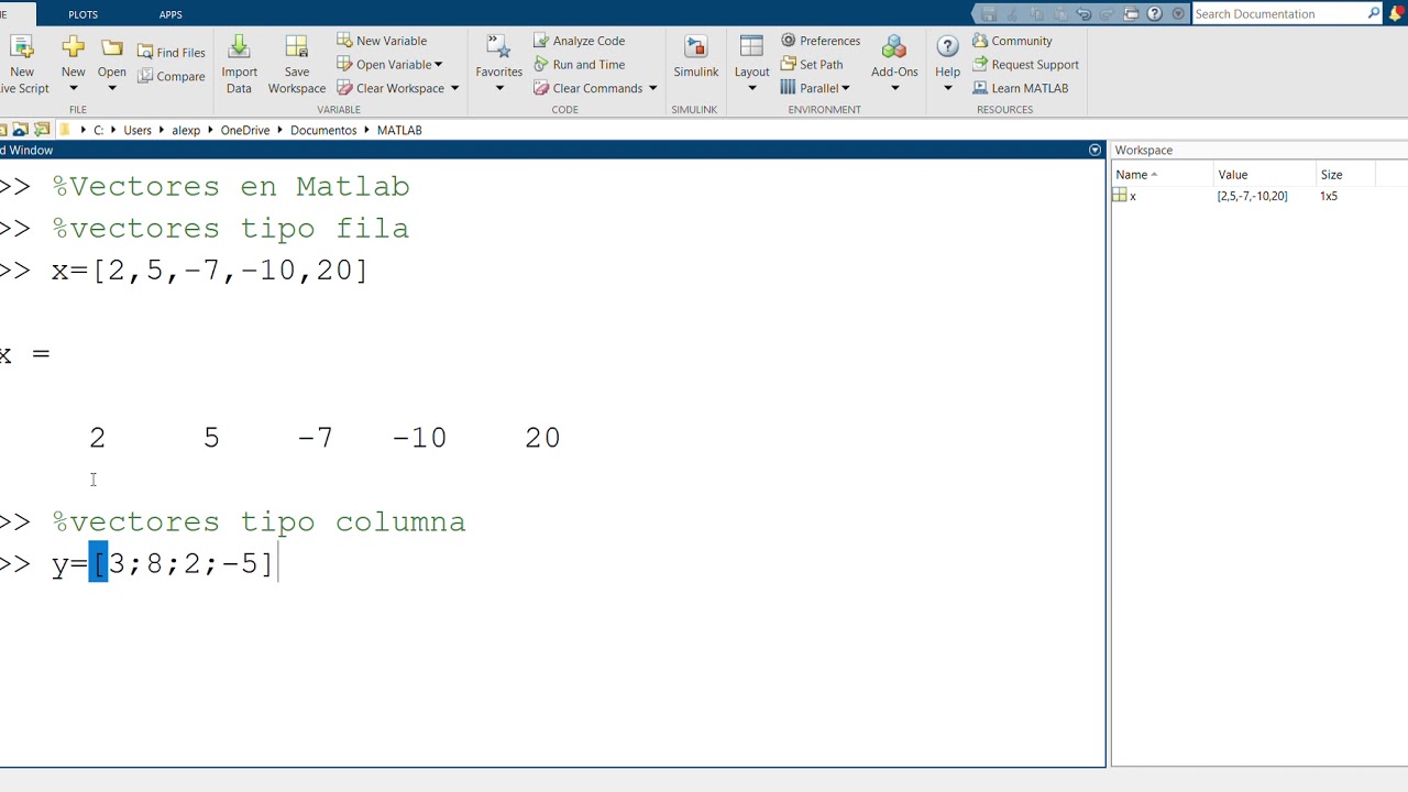 Vector In Matlab Sinomine