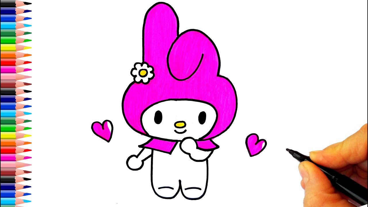 How To Draw Cute My Melody From Sanrio 48 Off