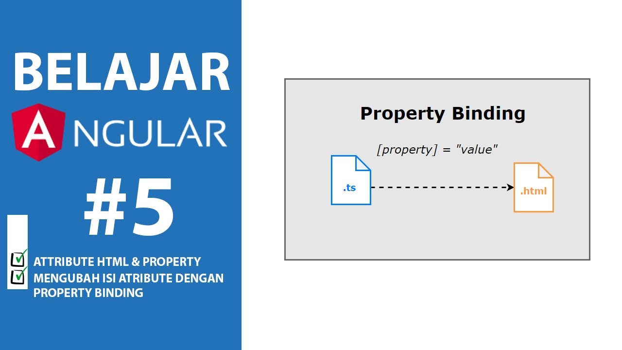 Belajar Angular 5 Property Binding Youtube