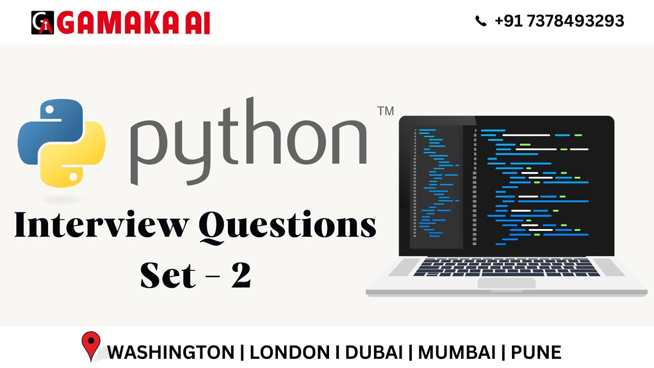 Python Interview Questions Set 2 Technical Round Python Course In