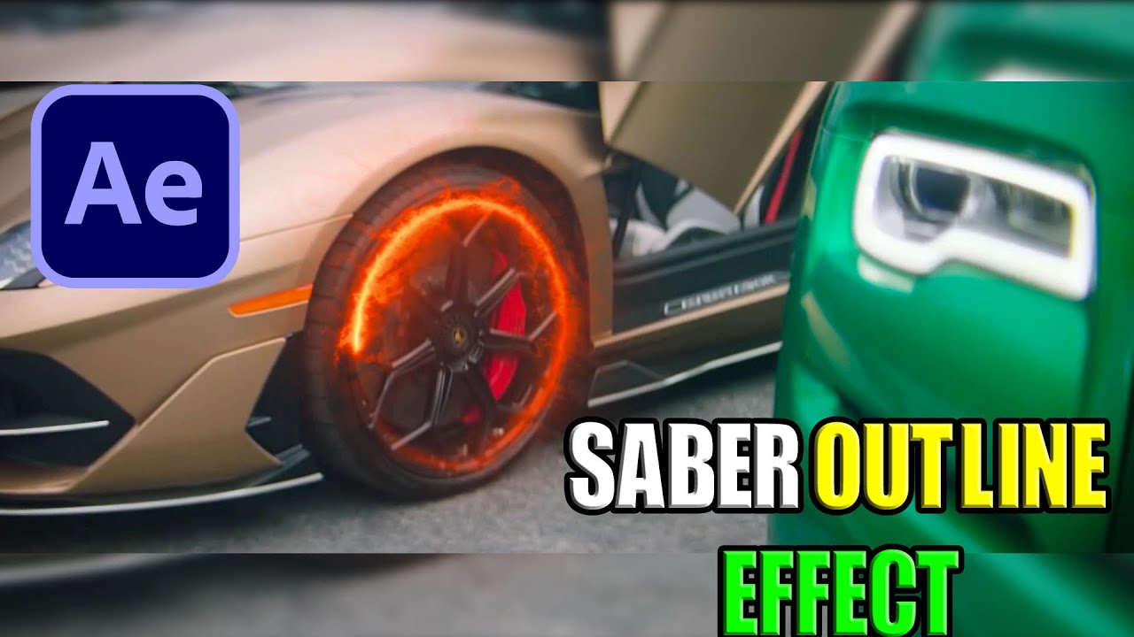 Animated Saber Outline Effect After Effects Tutorial Free Plugin Easy