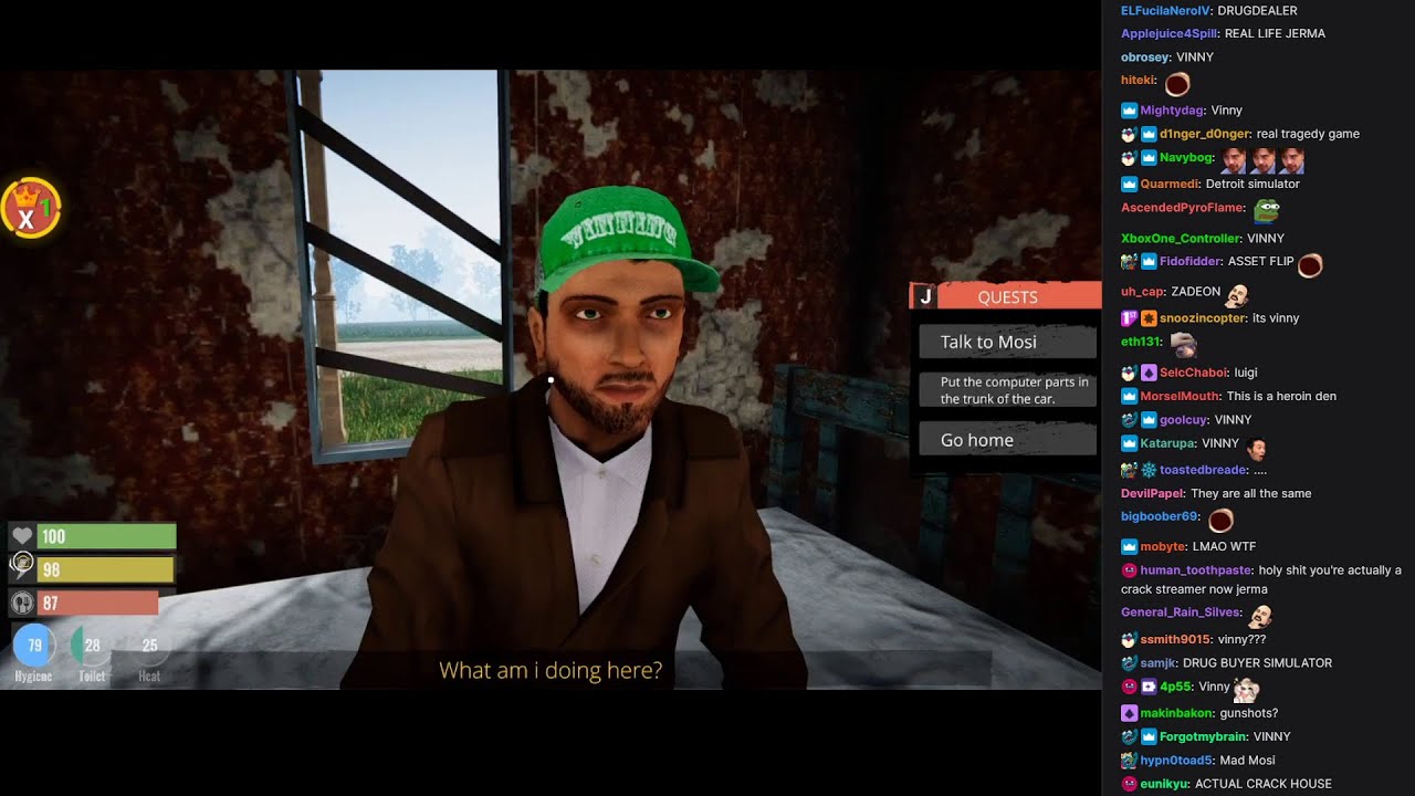 Jerma Streams With Chat Streamer Life Simulator Youtube