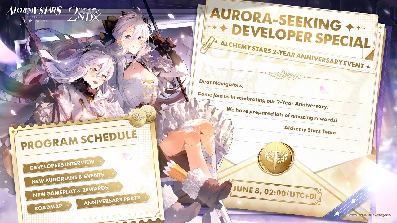 Alchemy Stars 2 Year Anniversary Aurora Seeking Developer Special