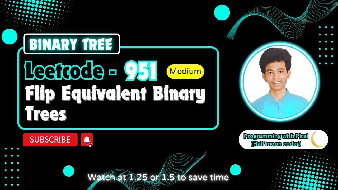 Flip Equivalent Binary Trees Leetcode 951 Approach Code With