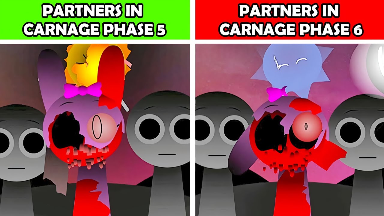 Incredibox Sprunki Partners In Carnage Phase 5 Vs Phase 6 Youtube