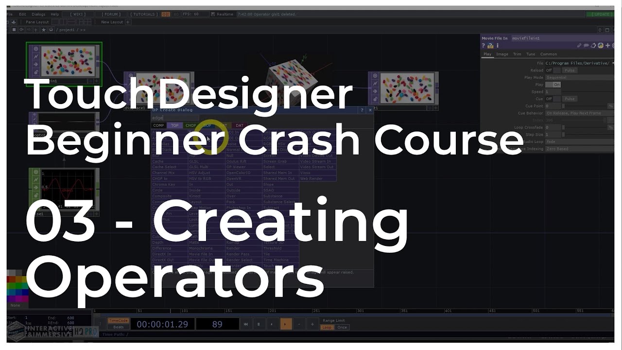 03 Creating Operators Touchdesigner Tutorial Beginner Crash Course
