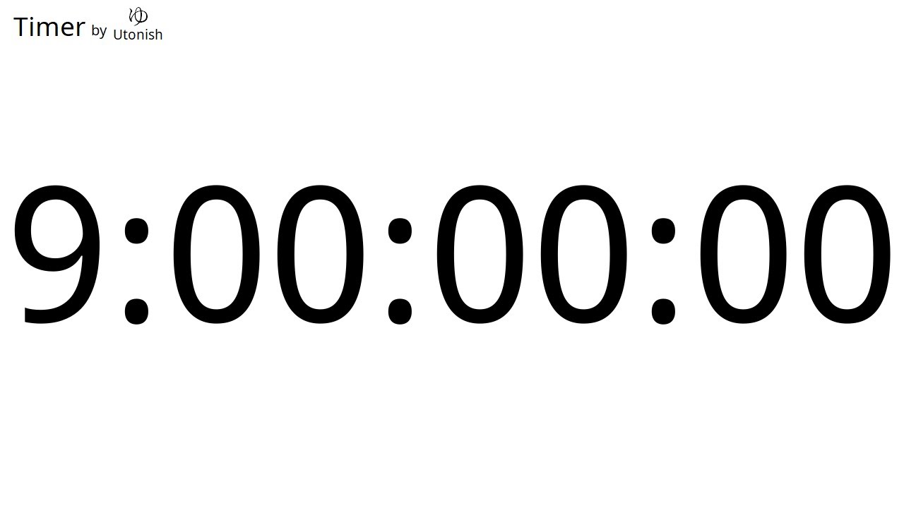 9 Day Countup Timer Youtube