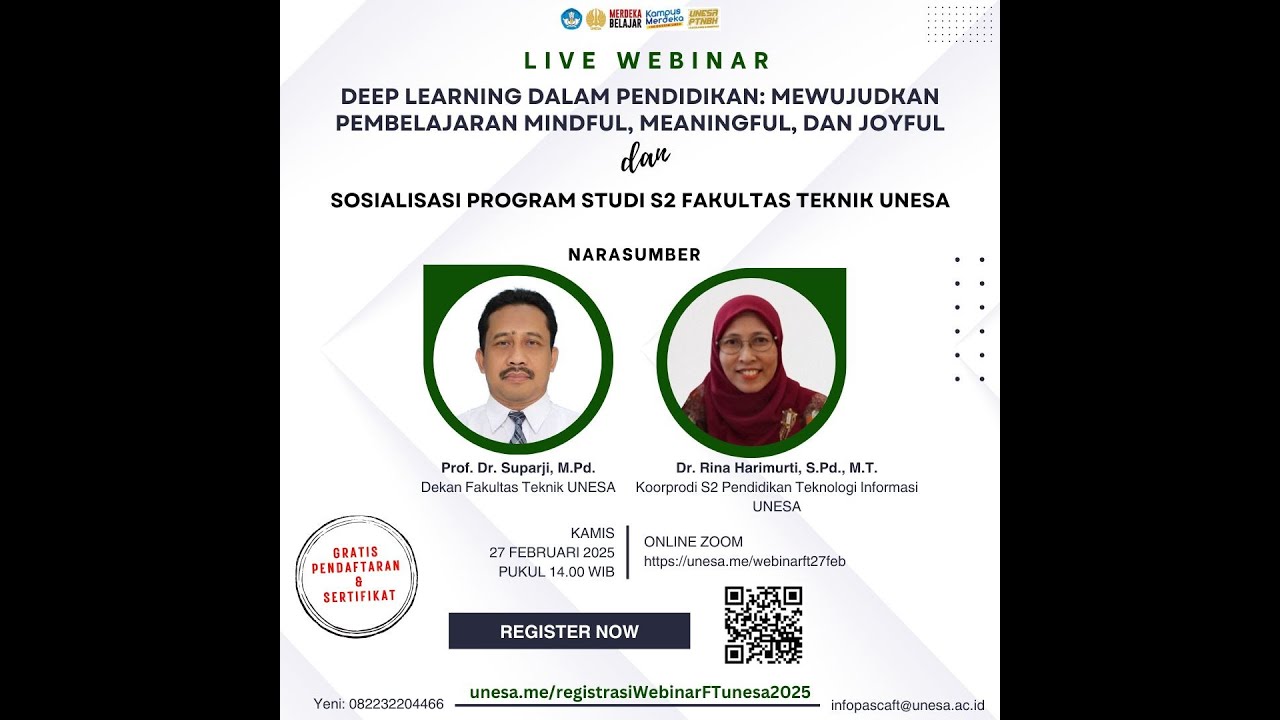 Webinar Deep Learning Dalam Pendidikan Youtube