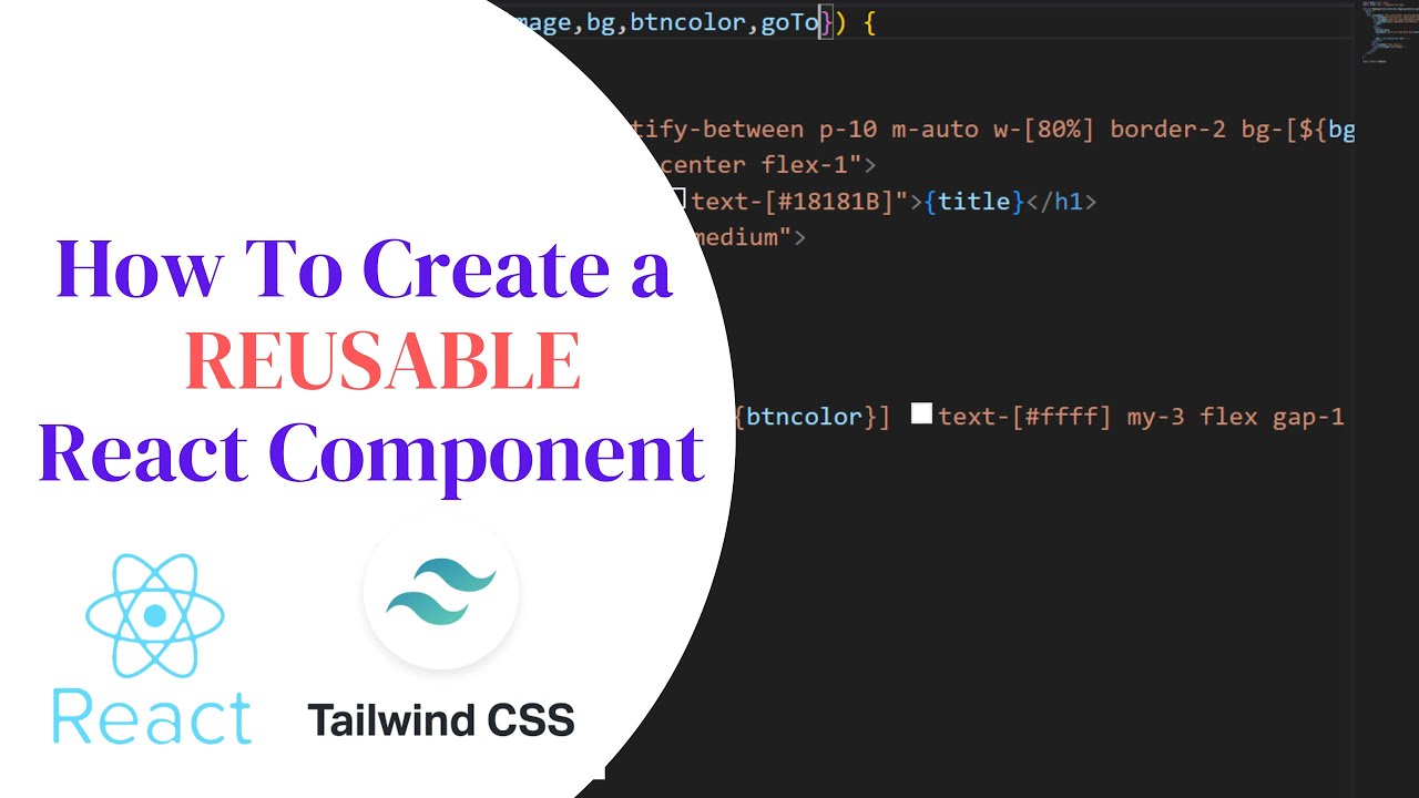 How To Create Clean And Reusable React Components Reactjs Youtube