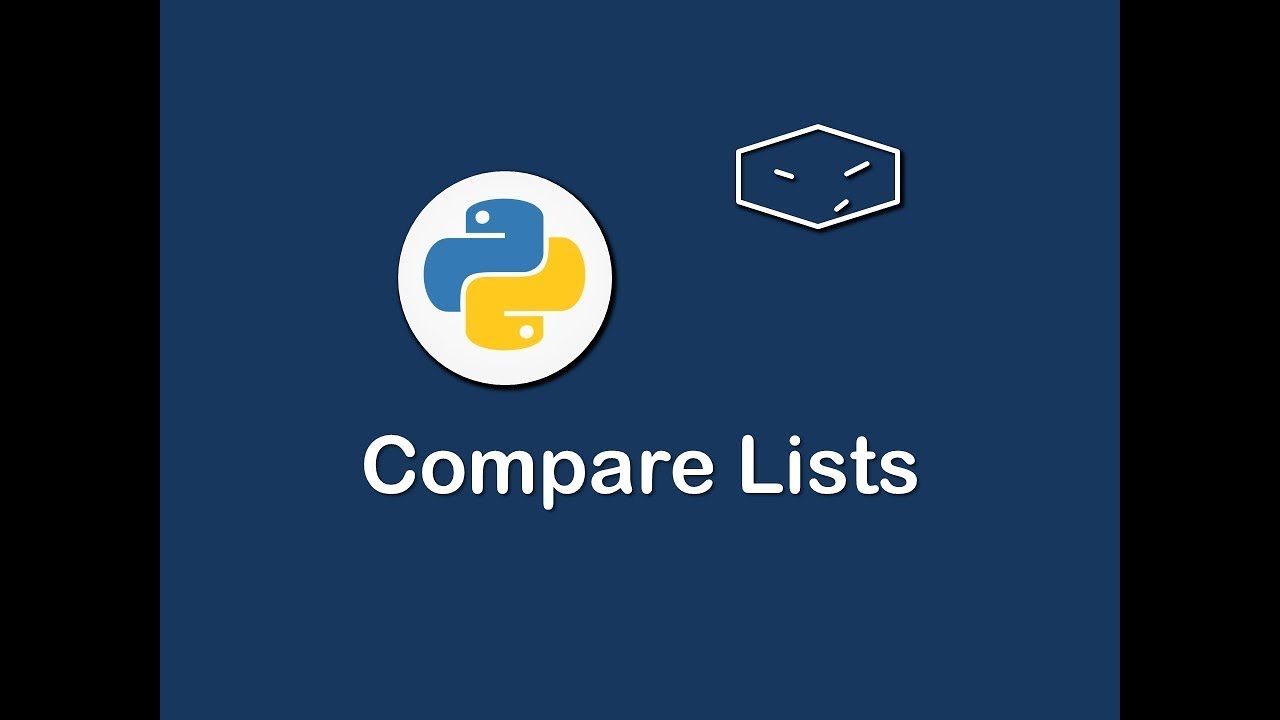 Compare Lists In Python ёяша Youtube