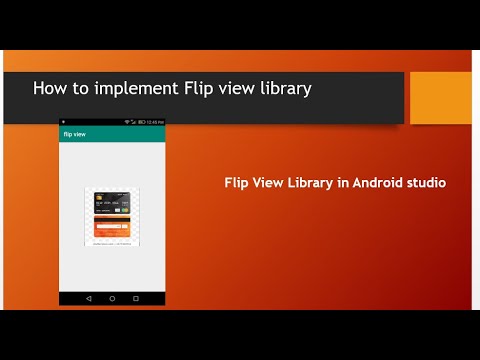 How To Implement Easy Flip View Library By Usman Teach Software Youtube