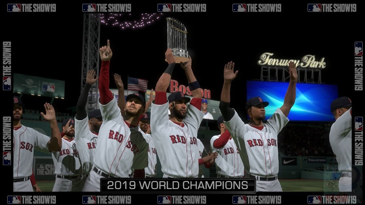 Mlb The Show 19 Boston Red Sox World Series Celebration Youtube