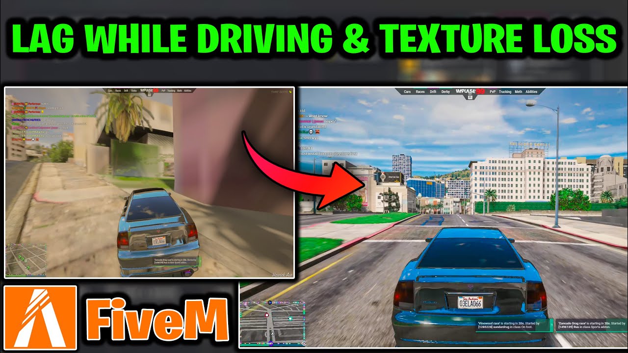 Fivem How To Fix Lag While Driving Textures Not Loading Fivem Gta V