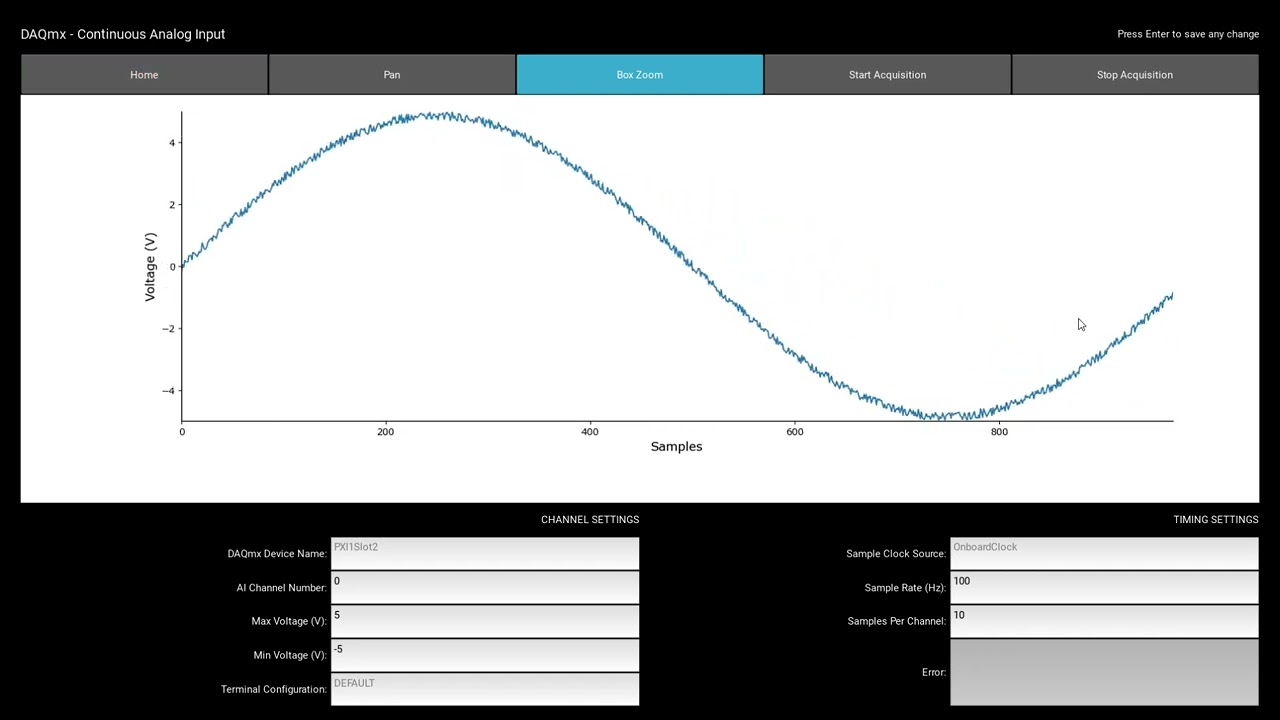 Ni Daqmx With Python Kivy Ui Example Youtube